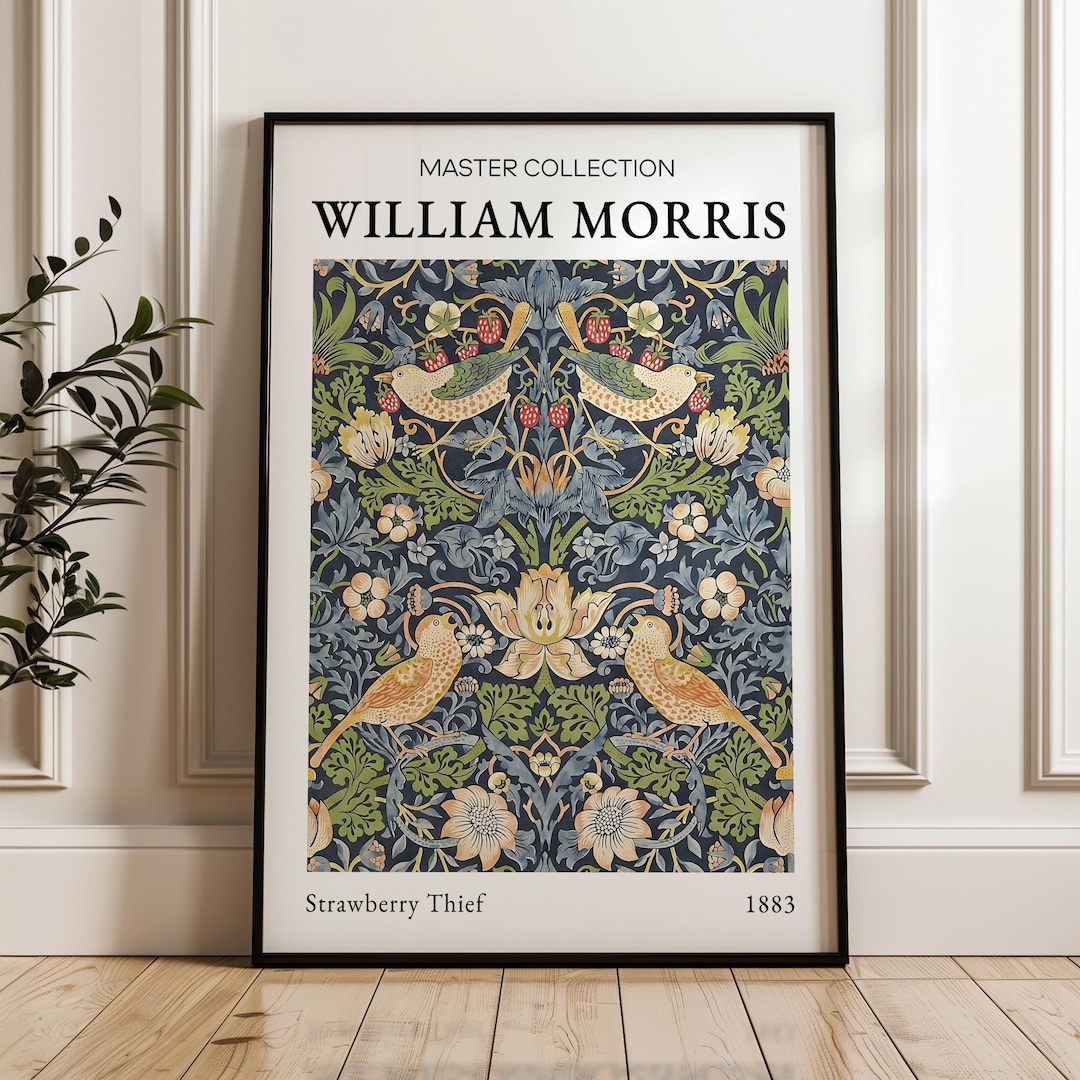 William Morris Strawberry Thief Poster – Iconic Arts and Crafts Wall ...