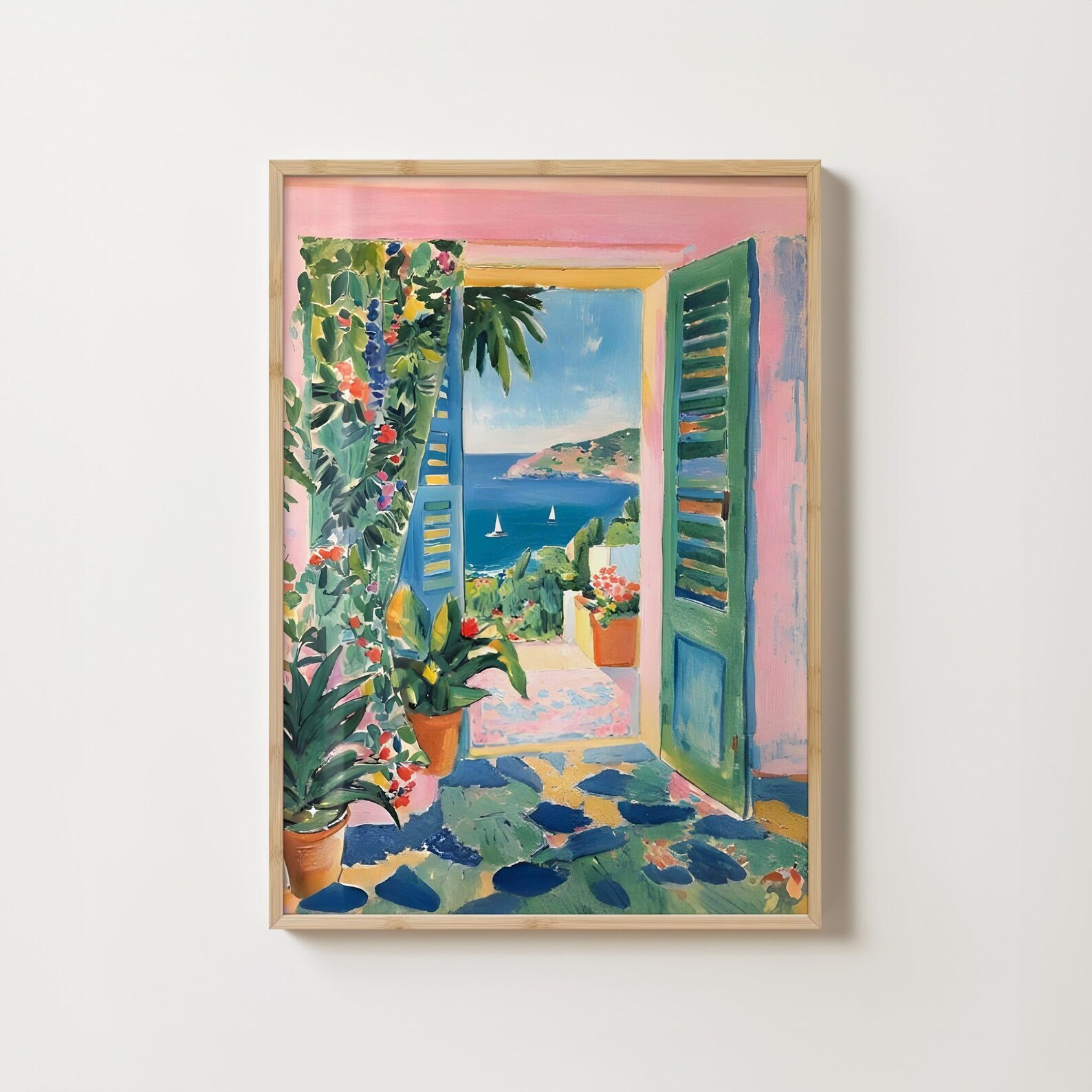 Henri Matisse Sea View Poster – Fauvist Digital Wall Art With Open ...
