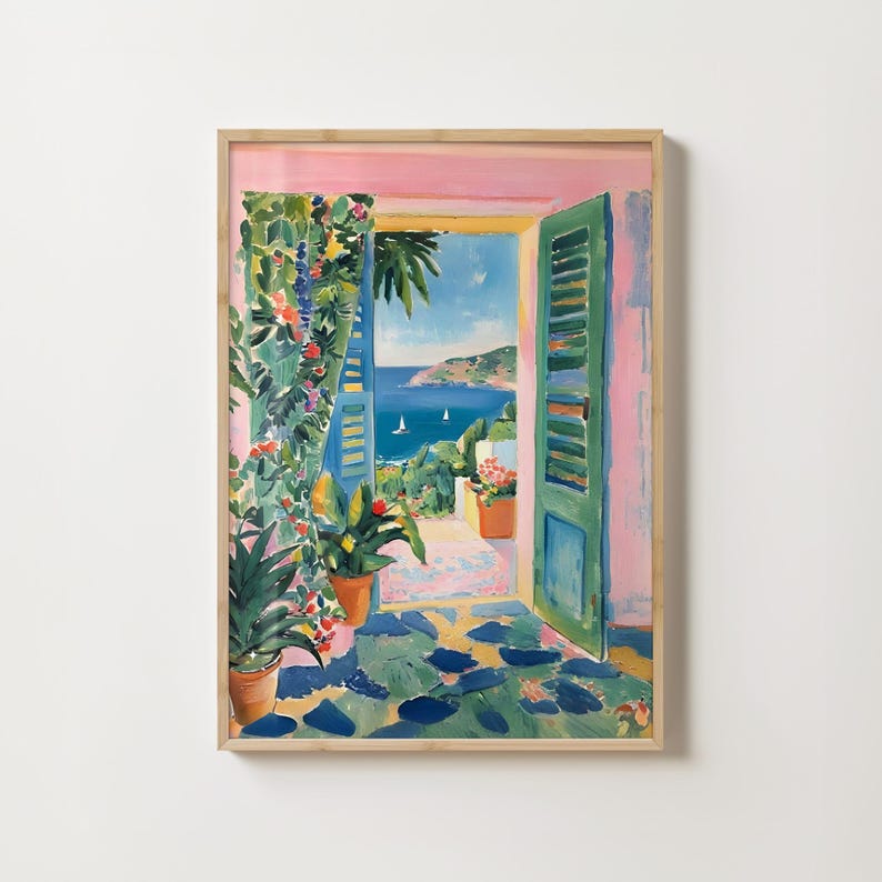 Henri Matisse Sea View Poster – Fauvist Digital Wall Art With Open ...