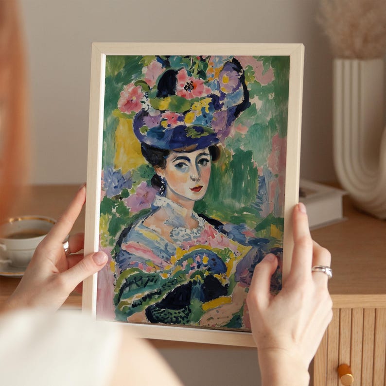 Henri Matisse Woman With Hat Digital Poster – Fauvist Portrait ...