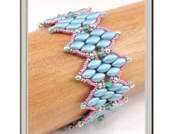 Beading Tutorial for Starburst Bracelet Jewelry Pattern | Etsy