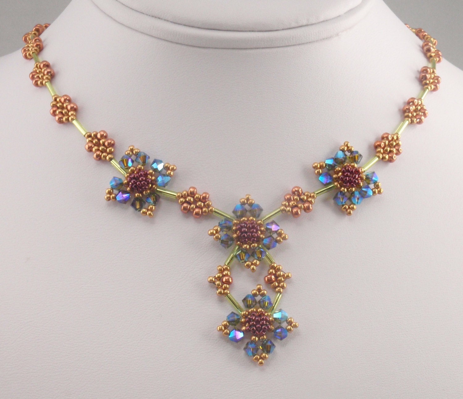 Beading Tutorial for Ethereal Spring Necklace Jewelry - Etsy