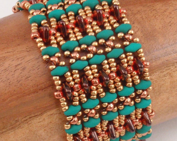 Beading Tutorial for Crest and Trough Bracelet, Jewelry Pattern ...