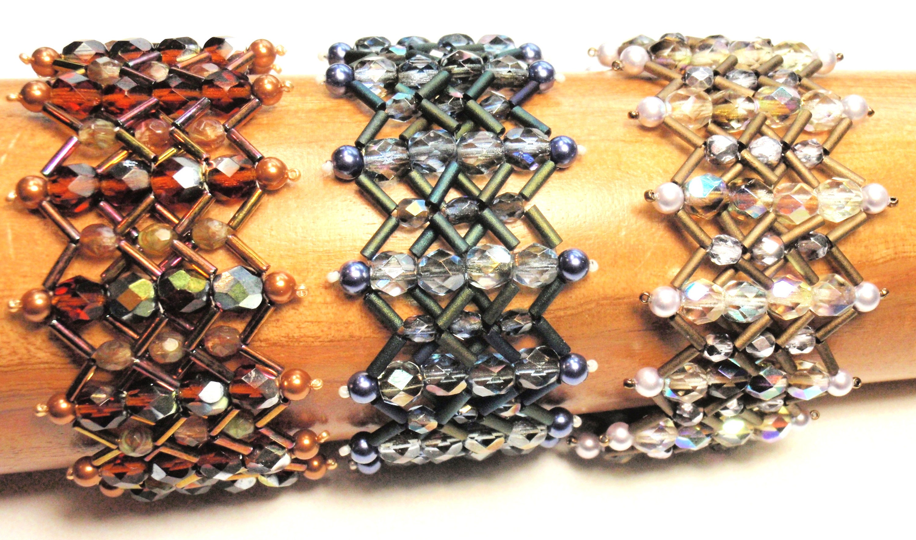 Beading Tutorial for Regal Ric Rac Bracelet jewelry pattern | Etsy