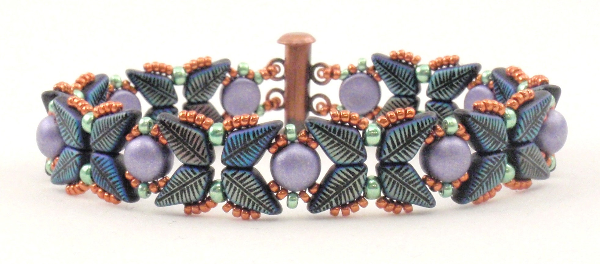 Beading Tutorial for Harlequin Bracelet beading tutorials | Etsy