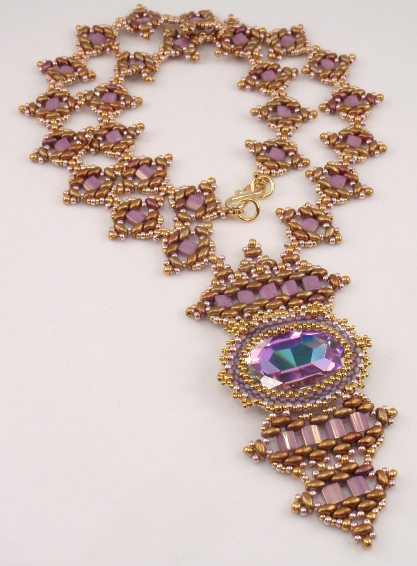 Beading Tutorial for Sunrise Pagoda Necklace, Jewelry Pattern ...