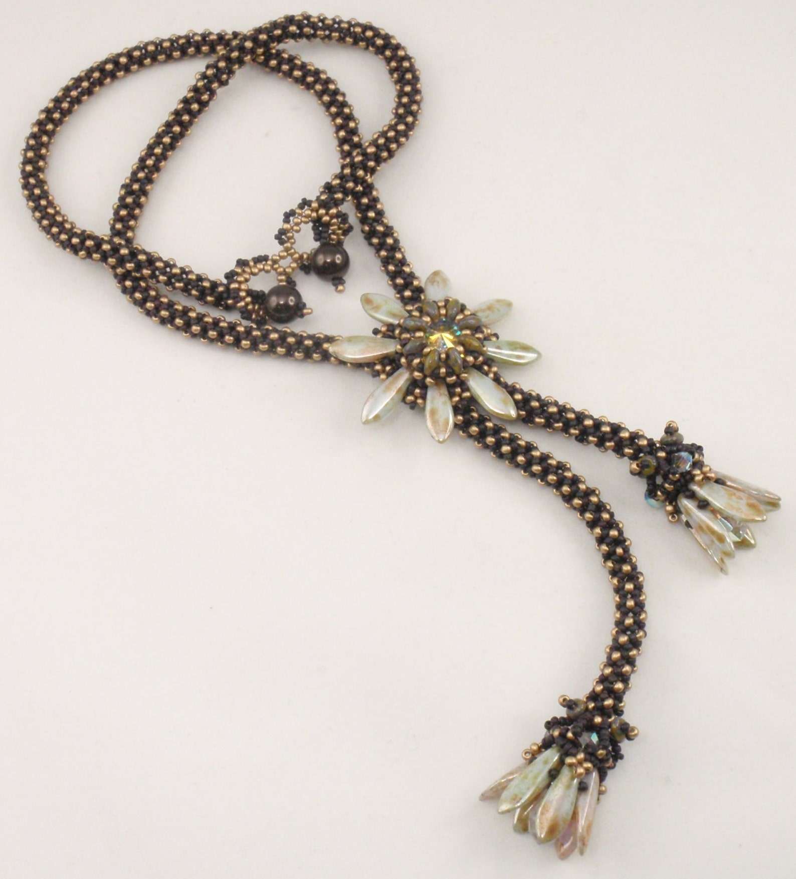 Beading Tutorial for Cactus Flower Necklace Jewelry Pattern - Etsy