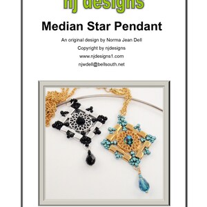 Beading Tutorial for Median Star Pendant, Beading Tutorials, Pendant Tutorials, Beadweaving ...