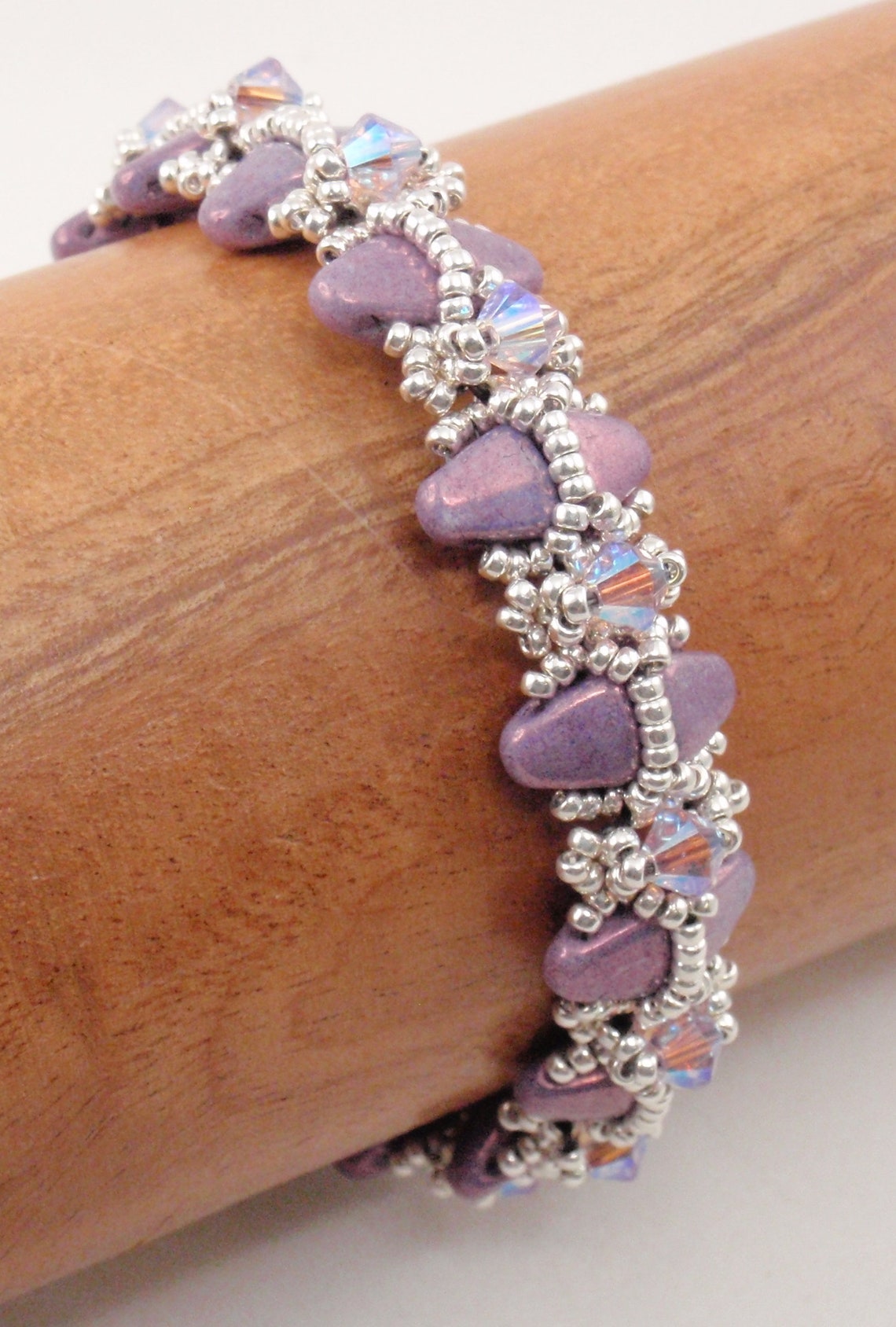 Beading Tutorial for Sparkle Down Bracelet Beading Tutorials - Etsy