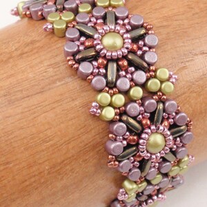 Beading Tutorial for Hexagonal Implications Bracelet, Jewelry Pattern, Beadweaving Tutorials ...
