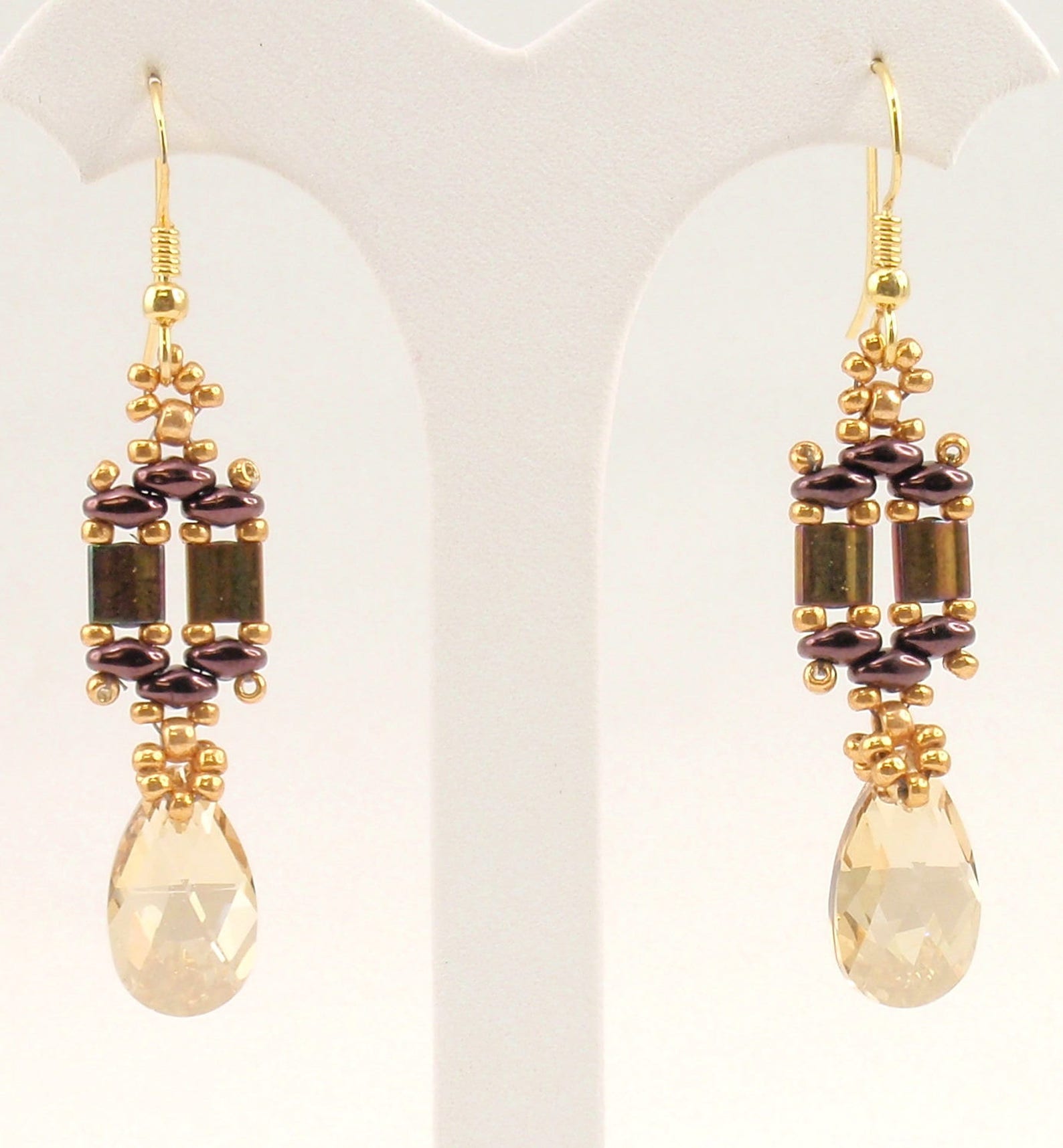 Beading Tutorial for Elegance Earrings Jewelry Pattern - Etsy