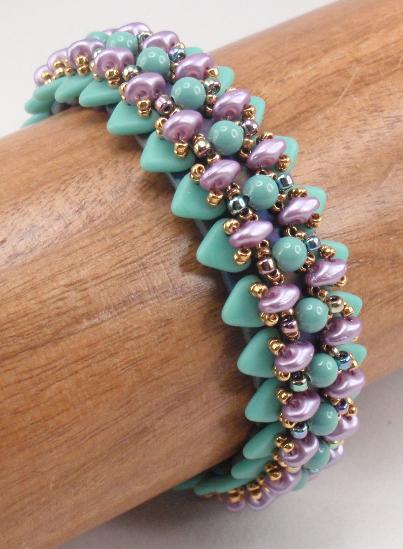 Beading Tutorial for Aureyn Orbs Bracelet, Jewelry Pattern, Beadweaving Tutorials, Instant ...