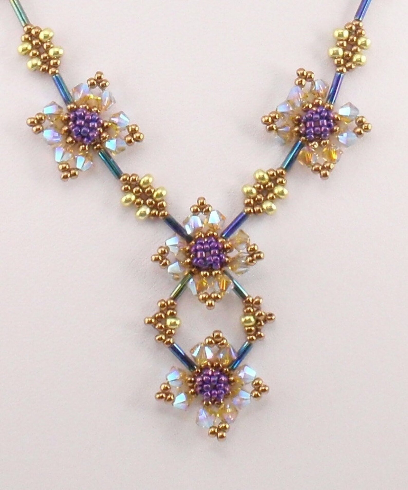 Beading Tutorial for Ethereal Spring Necklace Jewelry - Etsy
