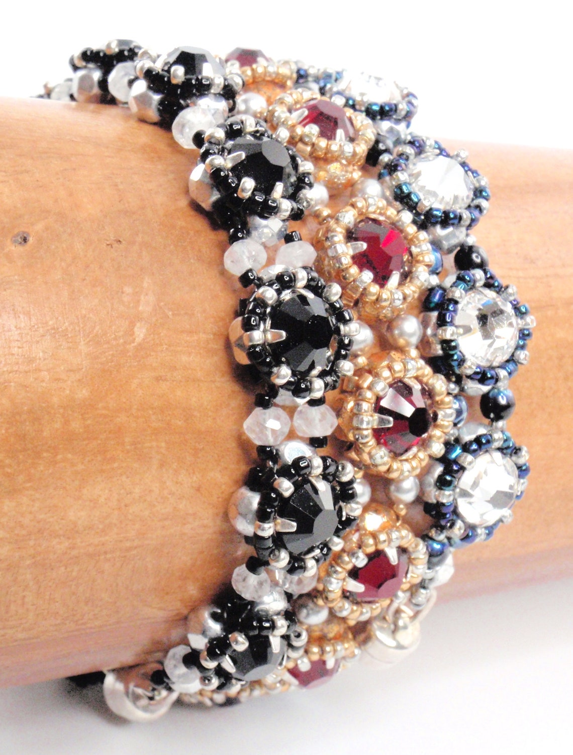 Beading Tutorial for Tudor Bracelet Jewelry Pattern | Etsy