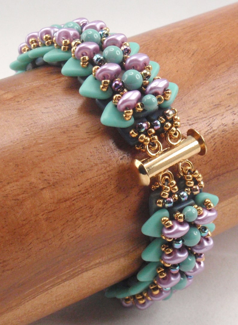 Beading Tutorial for Aureyn Orbs Bracelet, Jewelry Pattern, Beadweaving Tutorials, Instant ...