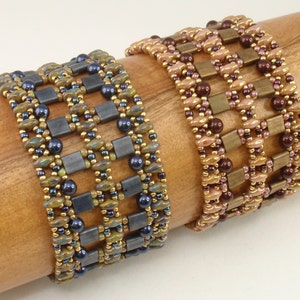 Beading Tutorial for Tracks Bracelet, Jewelry Pattern, Beadweaving ...