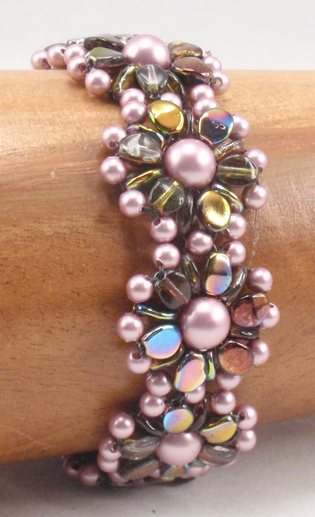 Beading Tutorial for Poppy Song Bracelet, Jewelry Pattern, Beadweaving ...