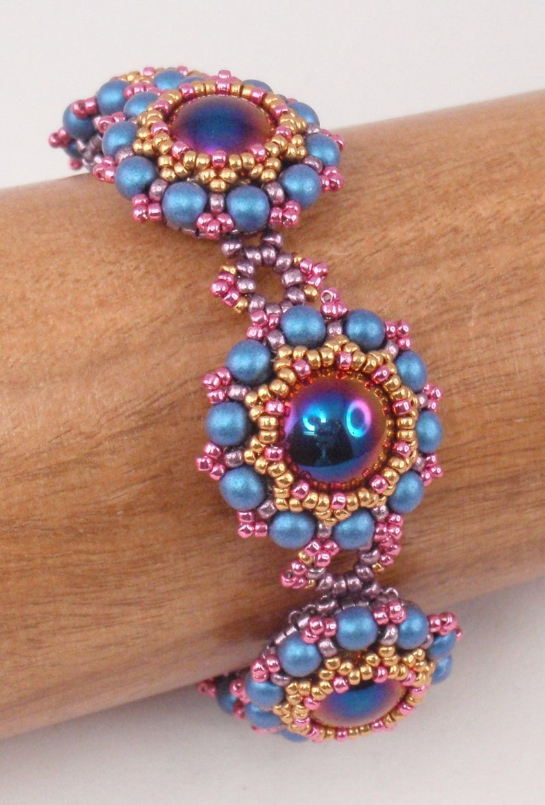 Beading Tutorial for Ahrimans' Eyes Bracelet Jewelry - Etsy