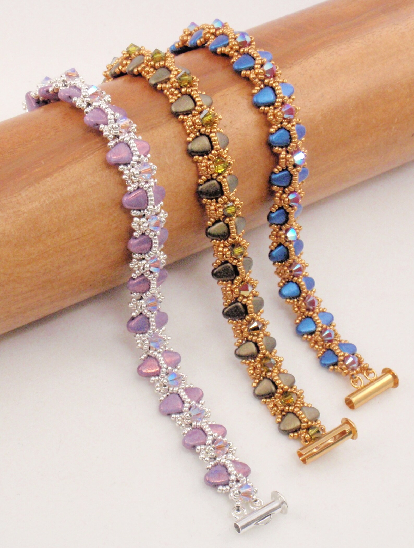 Beading Tutorial for Sparkle Down Bracelet Beading Tutorials - Etsy