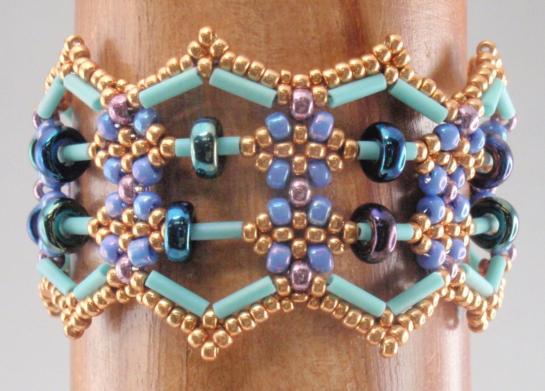 Beading Tutorial for Abacus Bracelet, Jewelry Pattern, Beadweaving Tutorials, Instant Download ...