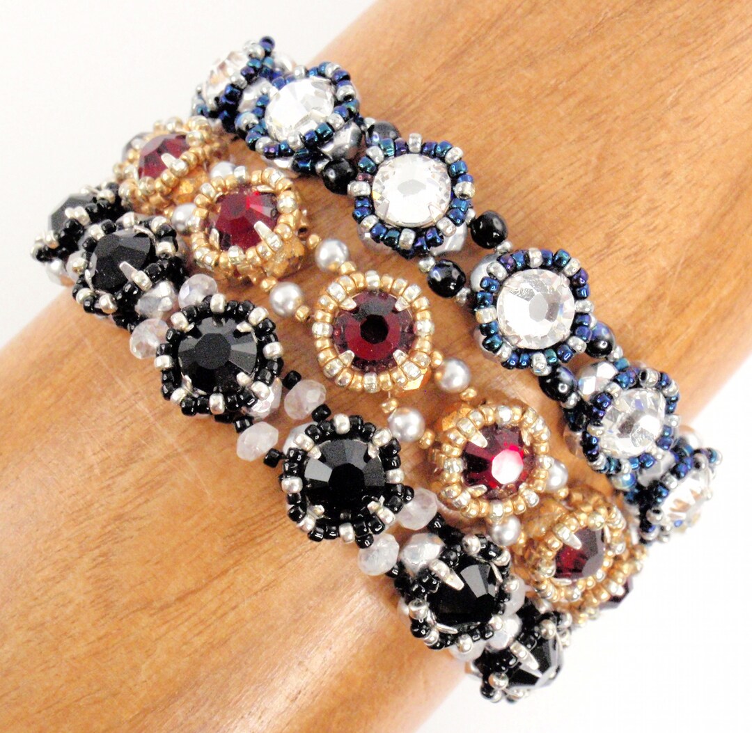 Beading Tutorial for Tudor Bracelet, Jewelry Pattern, Beadweaving ...