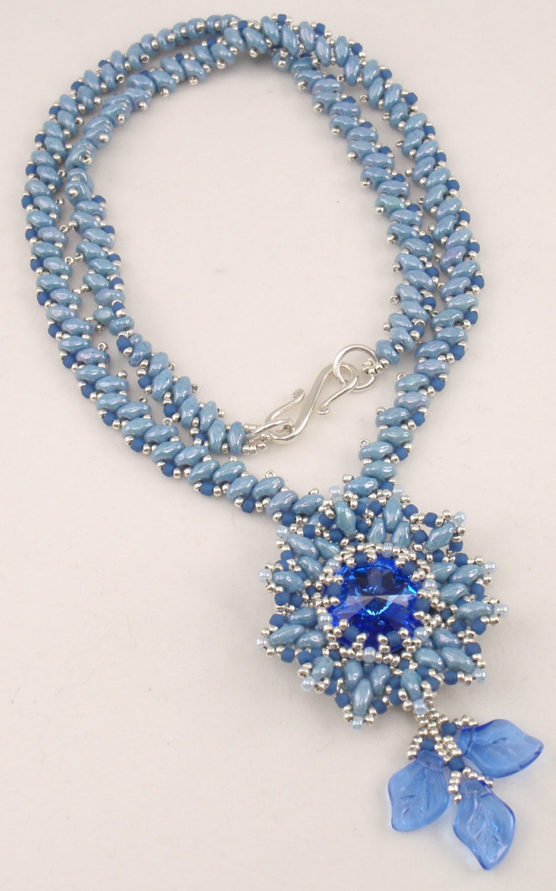 Beading Tutorial for Floral Fancy Necklace Jewelry Pattern - Etsy