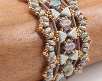 Beading Tutorial for Starburst Bracelet, Jewelry Pattern, Beadweaving ...