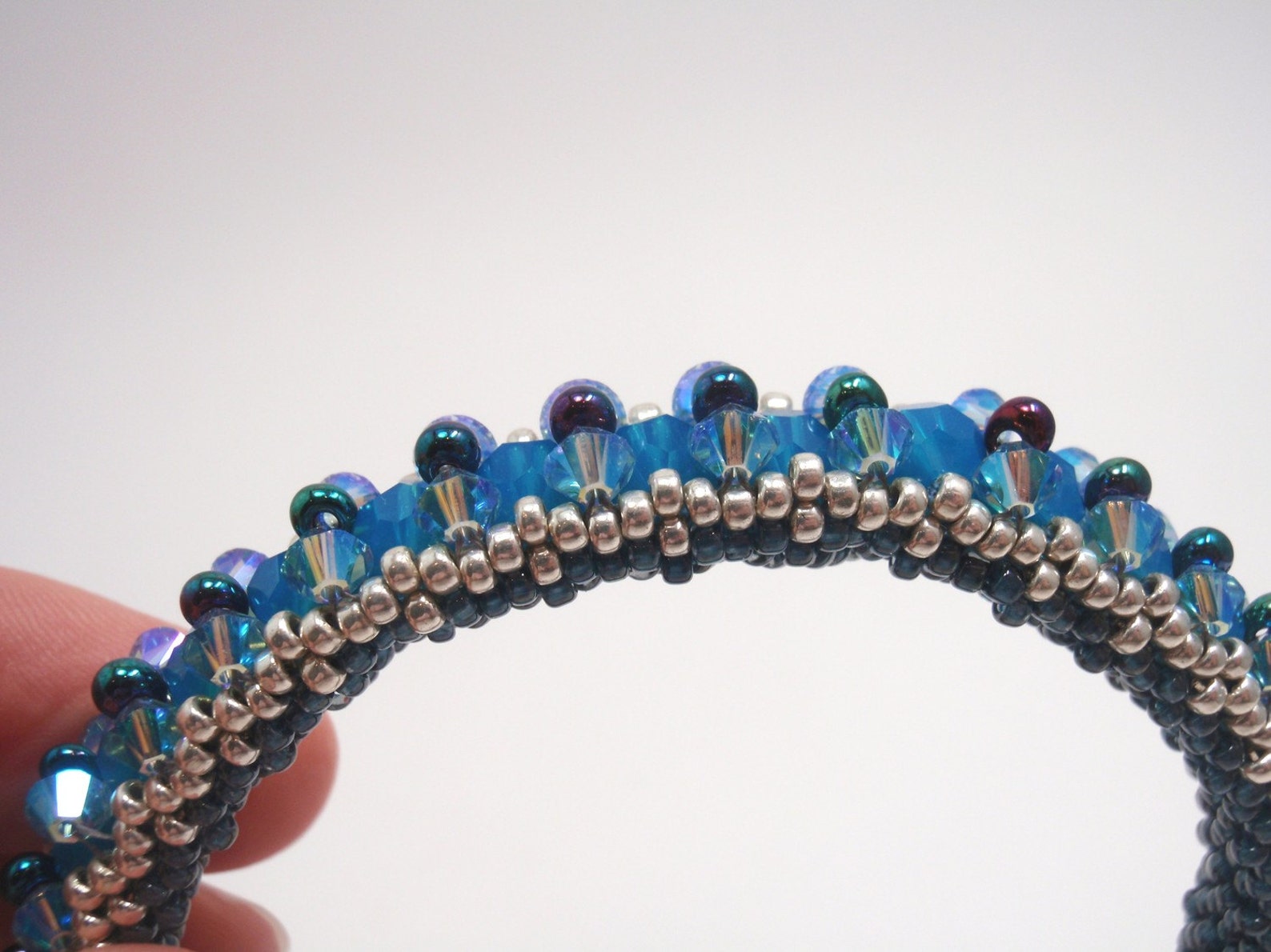 Beading Tutorial for Bangle Jewelry Pattern Beadweaving - Etsy