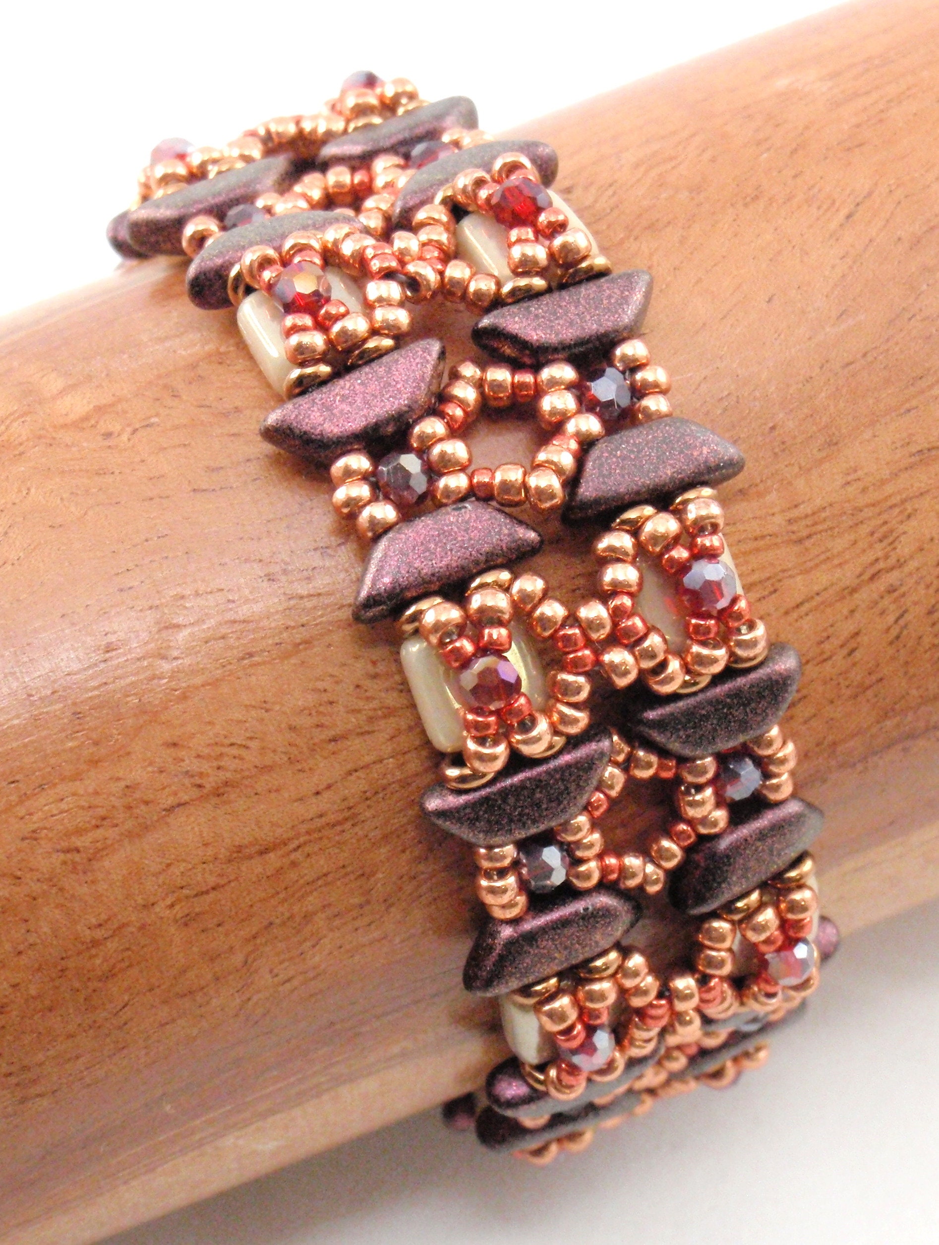 Beading Tutorial for Divine Ladder Bracelet beading | Etsy