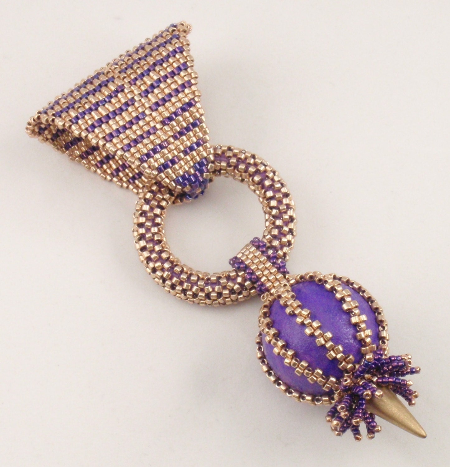 Beading Tutorial for Egyptian Queen Pendant Jewelry Pattern - Etsy