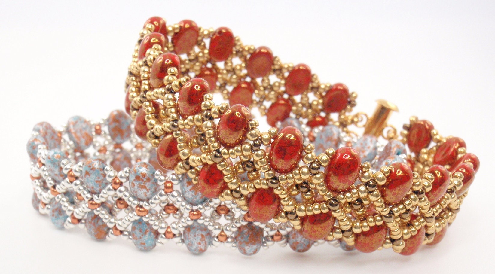 Beading Tutorial for Castle Stronghold Bracelet Beading | Etsy