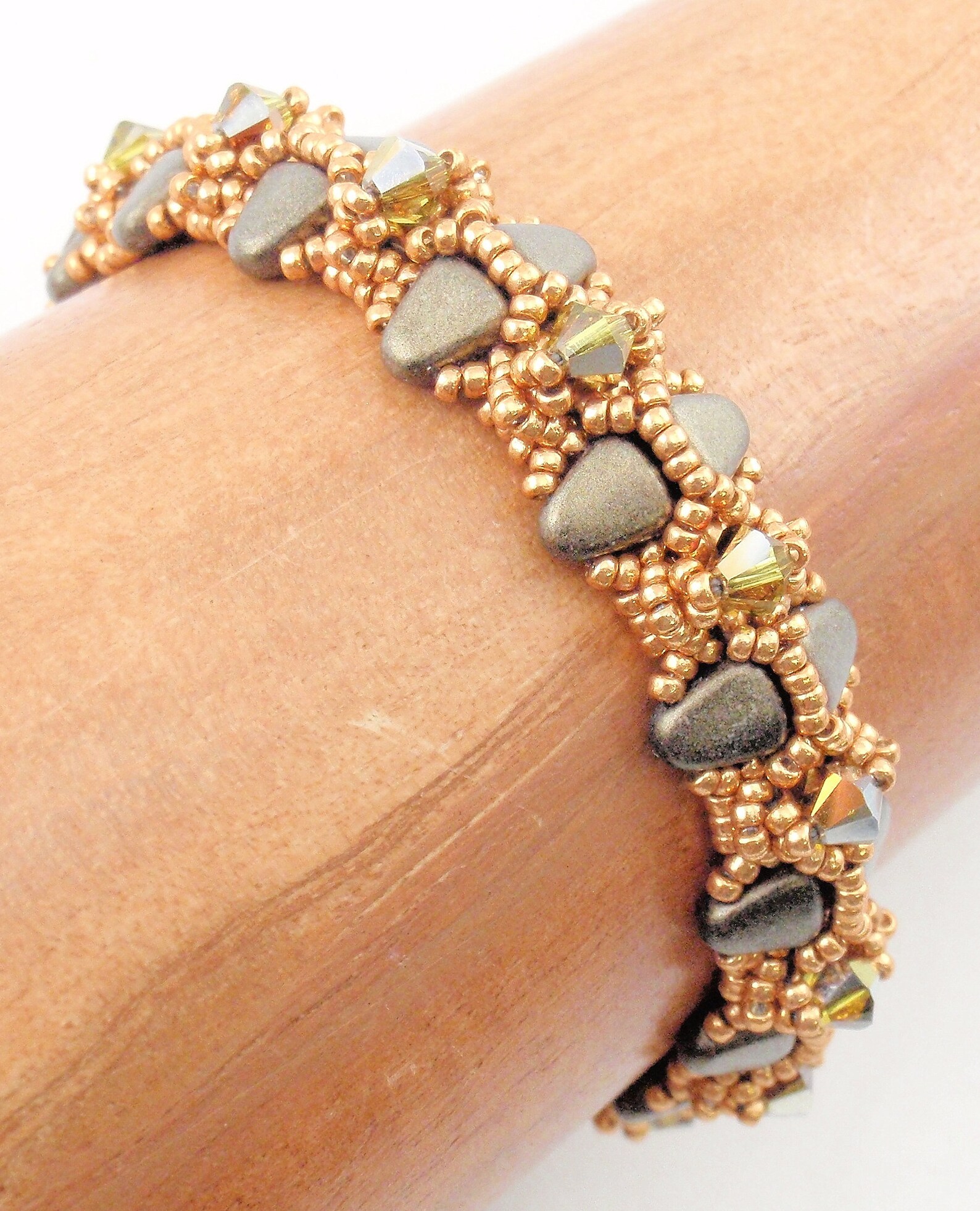 Beading Tutorial for Sparkle Down Bracelet Beading Tutorials - Etsy
