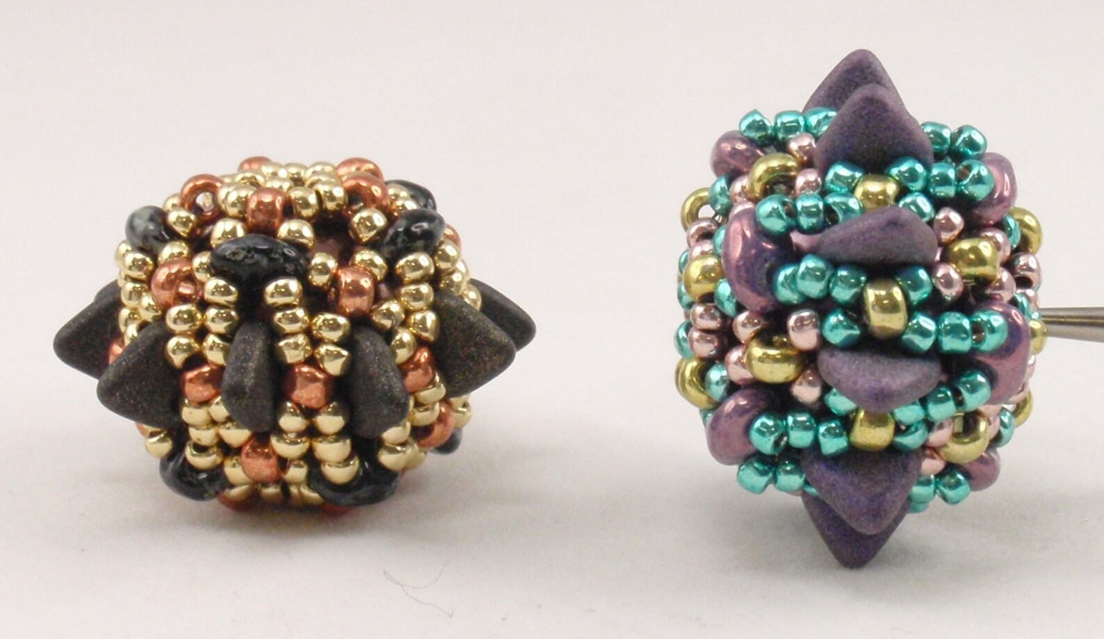 Beading Tutorial for Triangle Spine Beaded Bead, Jewelry Pattern ...