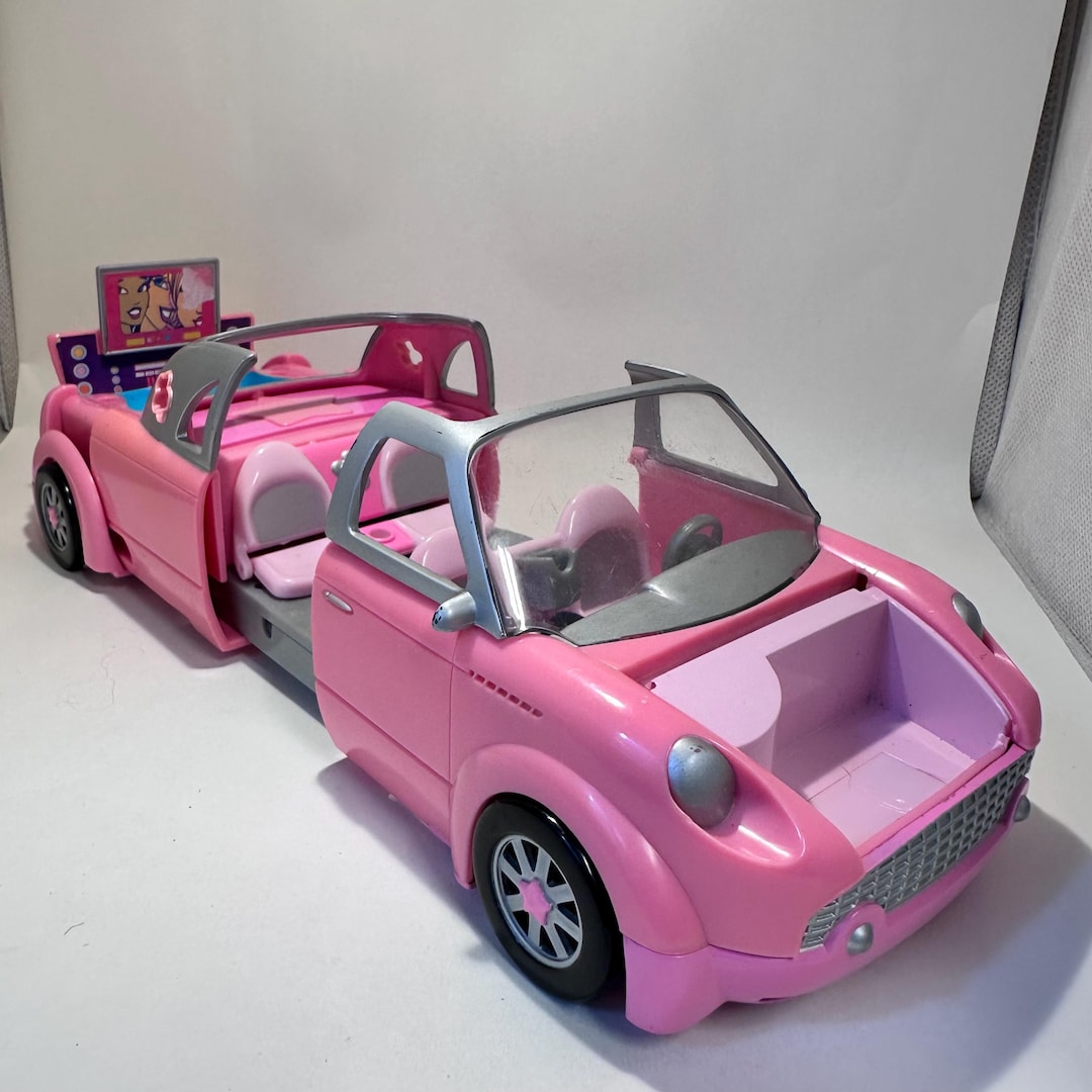 VTG 2002 Polly Pocket Pool Party Pink Stretch Limo Cadillac Convertible ...