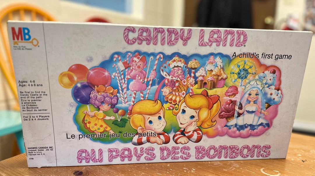 Vintage Candy Land Board Game, English and French, Original, Complete ...