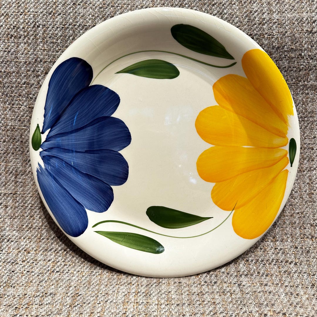 La Primula S.R.L. Italian Hand-painted Floral Plate - Etsy