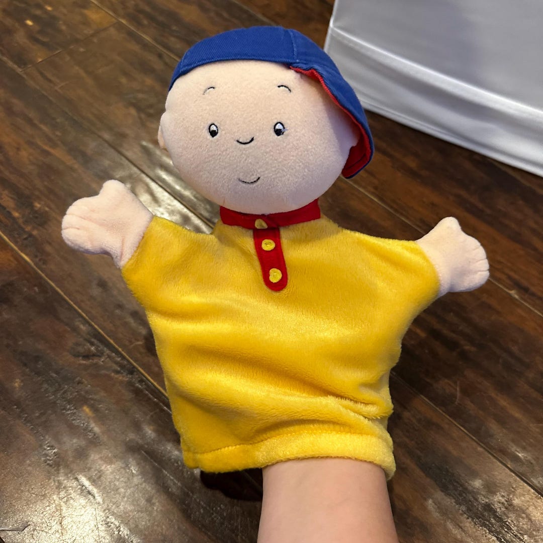 Vintage 2001 Caillou Hand Puppet 9.5" – Soft Plush Toy, Collectible ...