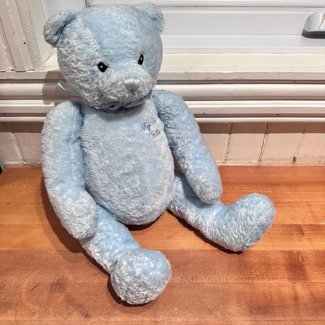 Vintage Gund My First Teddy Bear – Blue, 12" Soft Plush, Baby ...