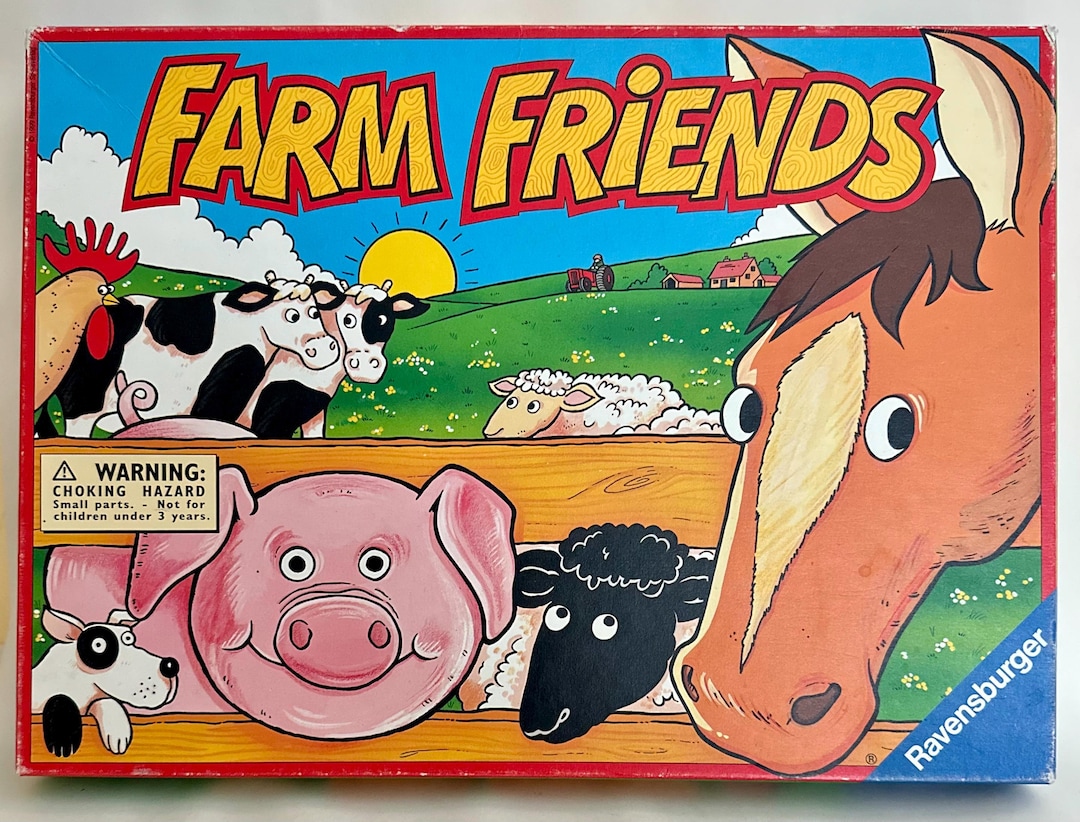 Vintage 1999 FARM FRIENDS Board Game Ravensburger - RARE and Complete ...