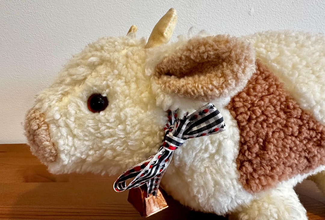 Vintage 1986 Kinder Gund Curly Moo Moo™ Plush Cow - Rare Collectible - Etsy