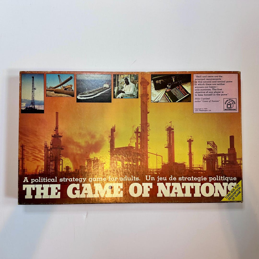 Vintage "the Game of Nations" Political Strategy Board Game (1973 ...