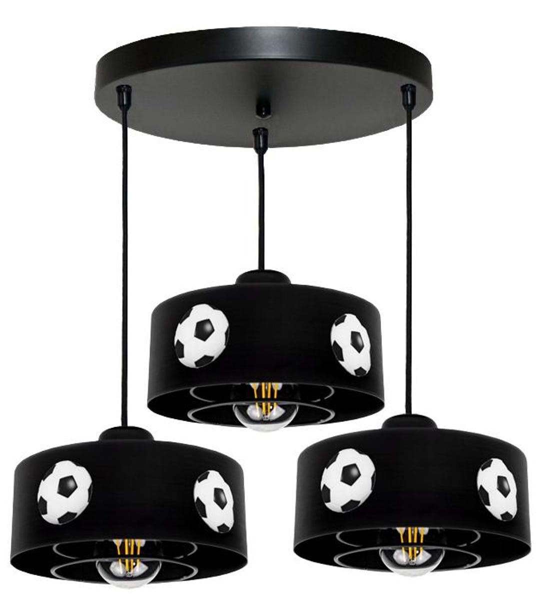 Football Soccer Ceiling Lamp for Kids Room – Boys Bedroom Light Fixture ...