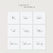 Printable Table Number Signs | Square 4.5"x4.5" | Wedding & Special ...