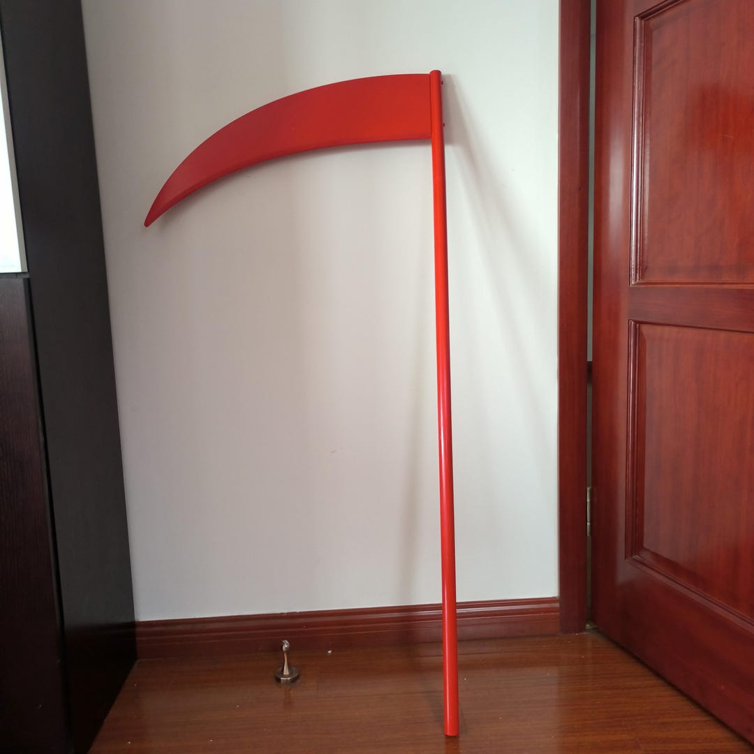 Anime-style Red Scythe Prop – Cosplay Accessory for Conventions ...