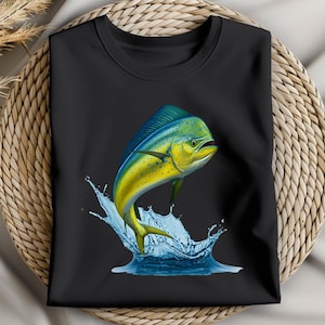 Mahi-mahi Fish Jumping PNG Digital Design, Ocean Fishing Design PNG ...