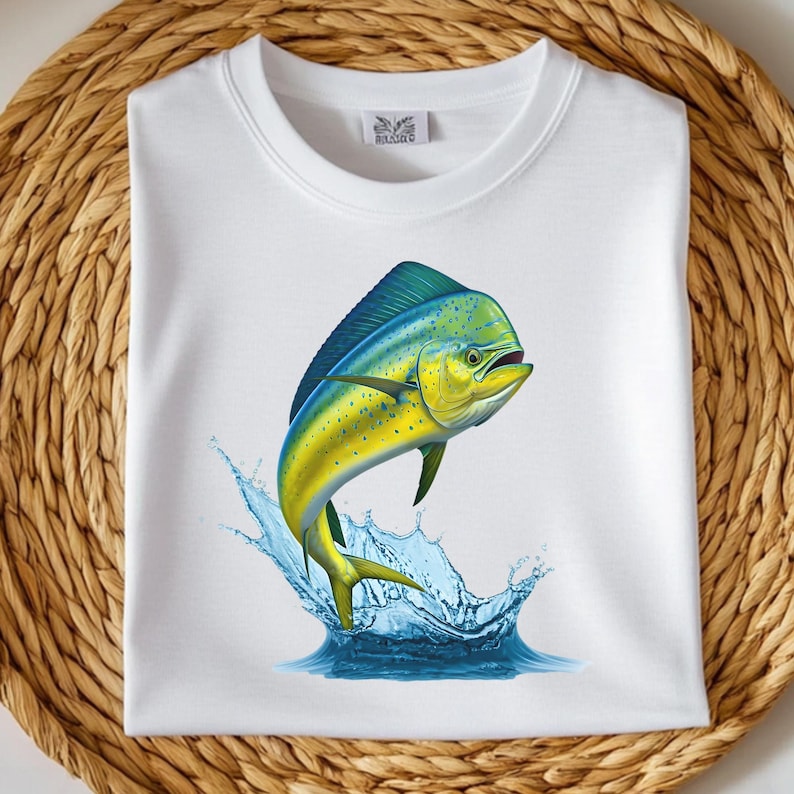 Mahi-mahi Fish Jumping PNG Digital Design, Ocean Fishing Design PNG ...