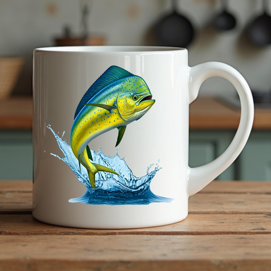 Mahi-mahi Fish Jumping PNG Digital Design, Ocean Fishing Design PNG ...