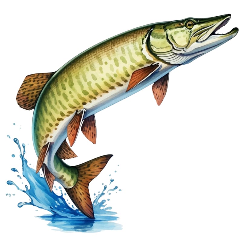 Muskie Fish PNG, Fishing Father's Day Gift, Fisherman Gift, Fishing Dad ...