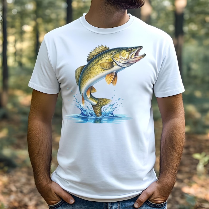 Walleye Fish PNG, Fishing Father's Day Gift, Fisherman Gift, Fishing ...