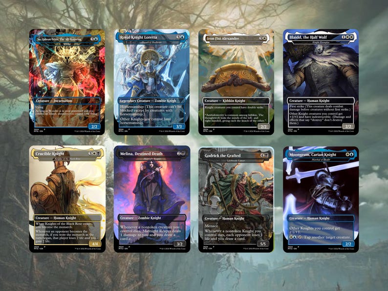 Elden Ring M.t.g Elden Ring Commander Deck Proxy Deck Custom M.T.G Card Melania M.t.g M.t.g Deck ...